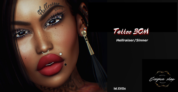 Second Life Marketplace Sinnerandhellraiser Tattoo Lel Evox 0805